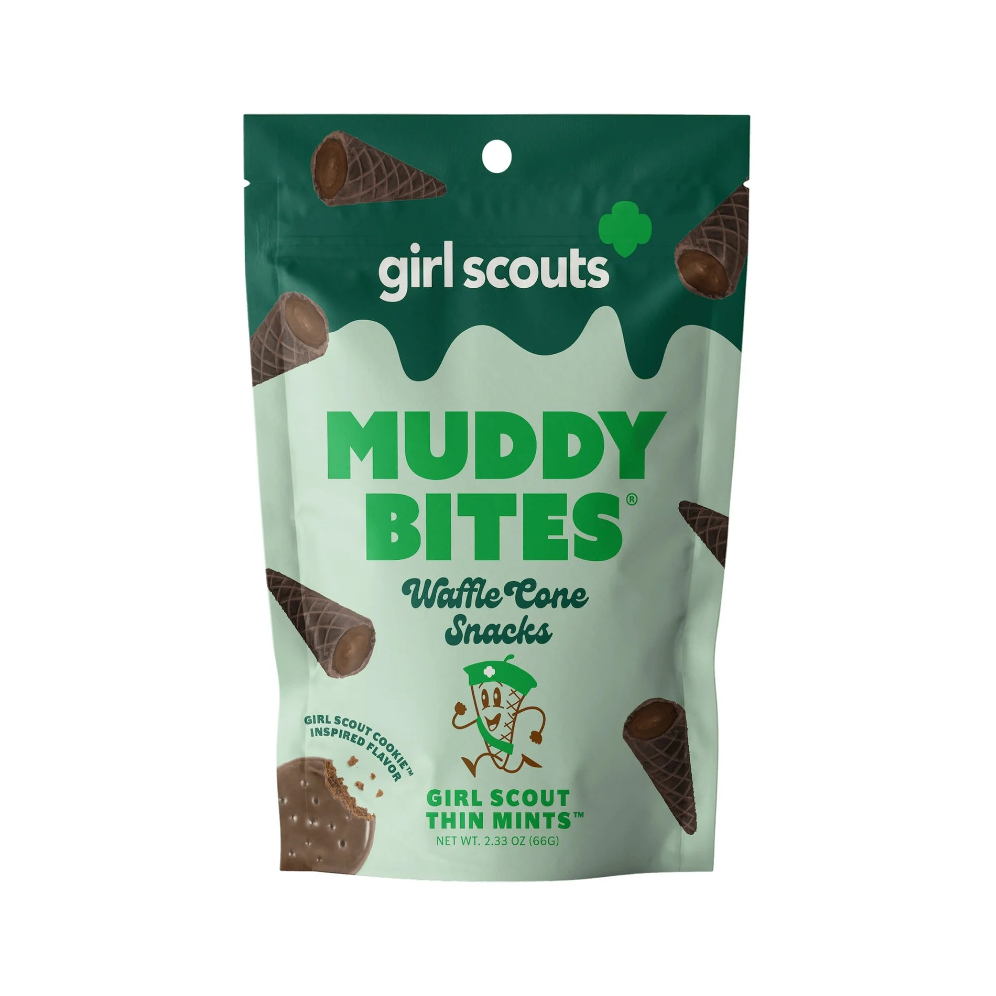 Muddy Bites Girl Scout Thin Mints Cone (66g)
