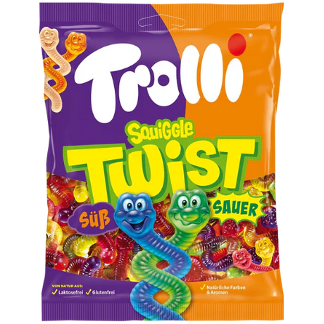 Trolli Squiggle Twist Sweet & Sour Gummies (100g)