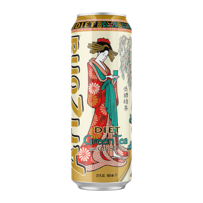 Arizona Diet Green Tea with Ginseng (650ml)