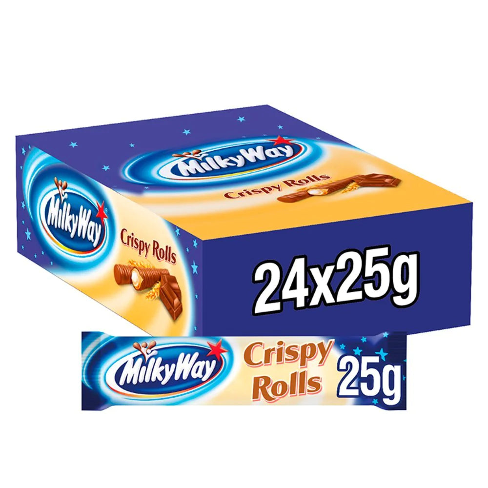 Milky Way Crispy Rolls (22.5g) (24 Pack)