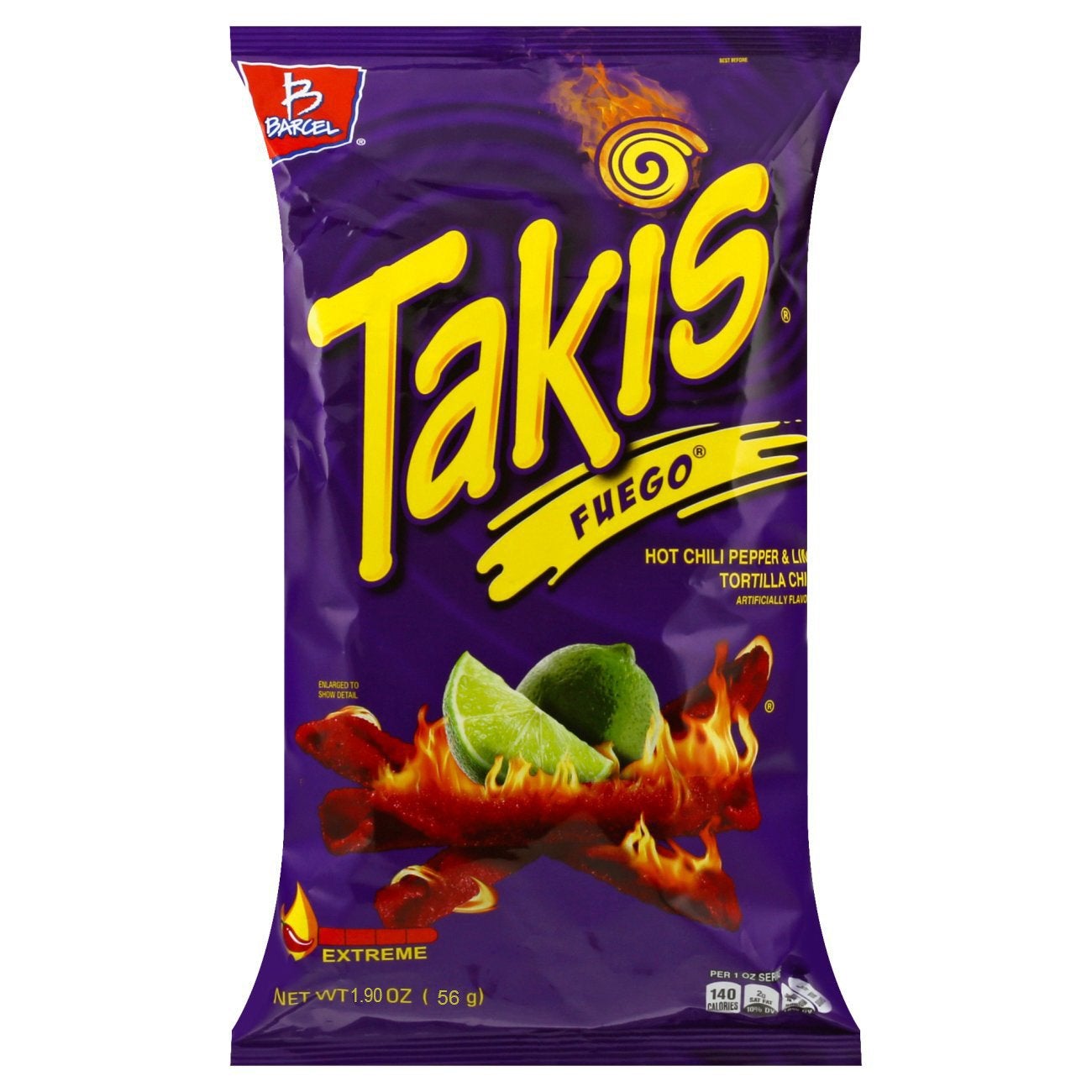 Takis Fuego Rolled Tortilla Corn Chips (56.7g)